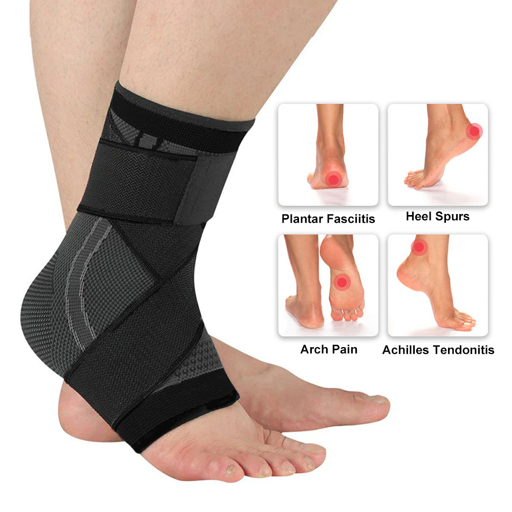 1Pcs Ankle Braces, Adjustable Compression Ankle Support Men Women,for ...