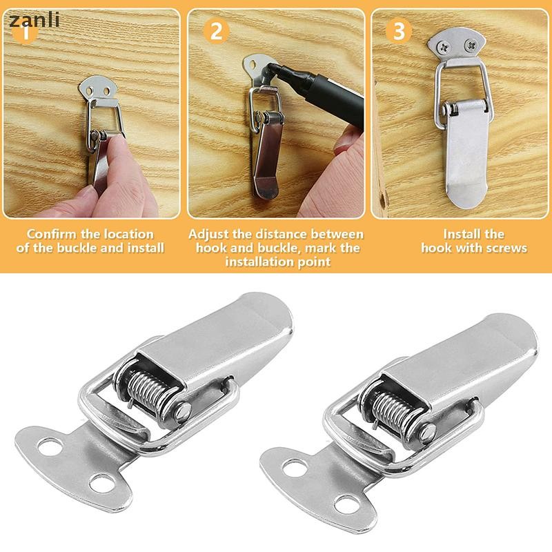MY 4PCS Toggle Latches Spring Loaded Clamp Clip Case Box Latch Catch ...