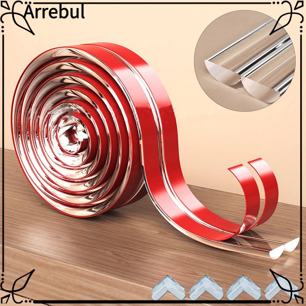 ARREBUL Table Edge Guard Strip Soft Collision Proof Transparent Desk ...
