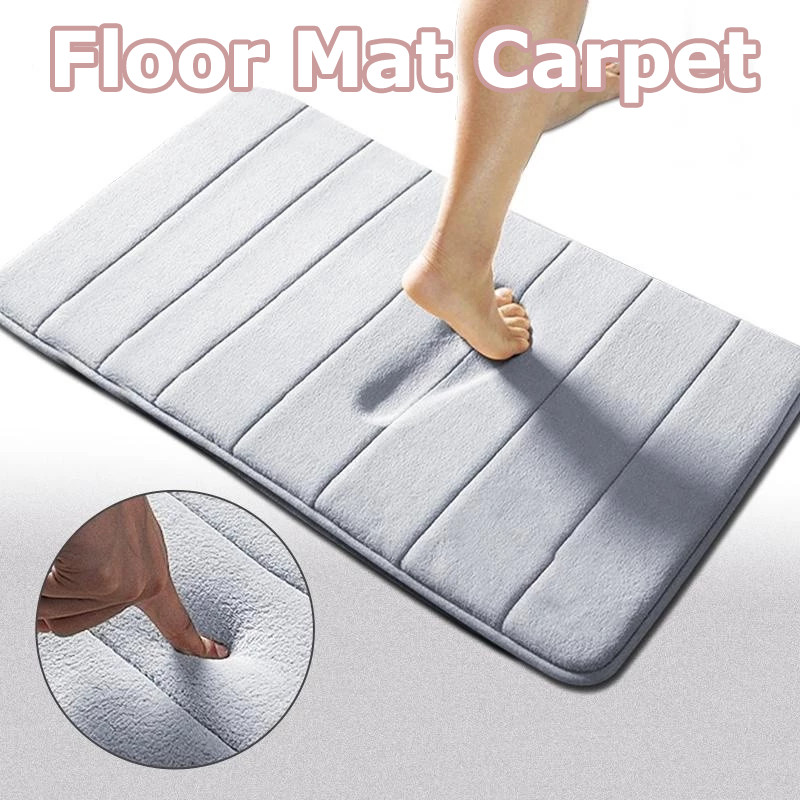 Absorbent Floor Mat Kitchen Bathroom Floor Mats Anti Slip Carpet Thick ...