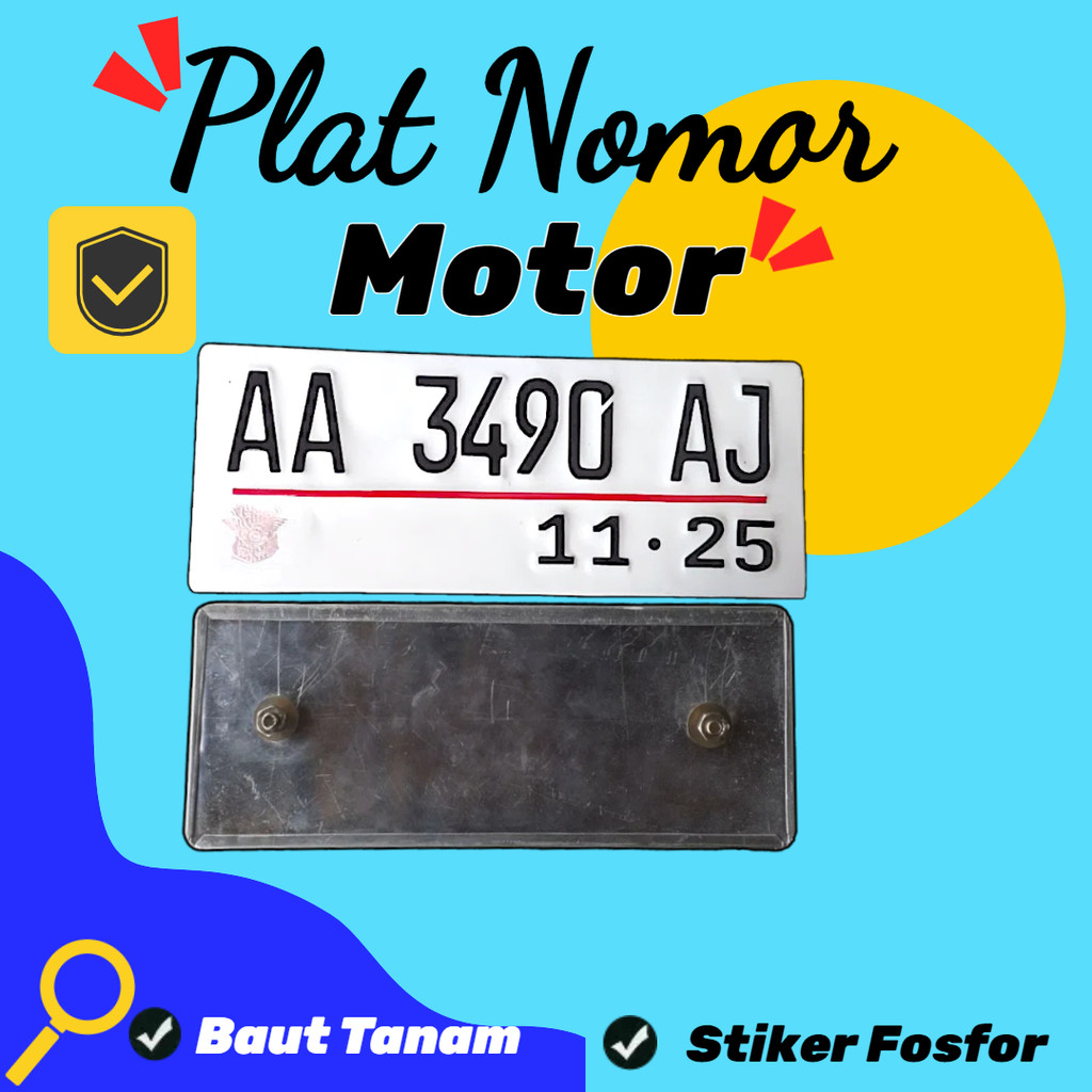 (1 Pcs) Custom MTR Number Plate LATEST FONT FREE LIST STICKERS | Shopee ...