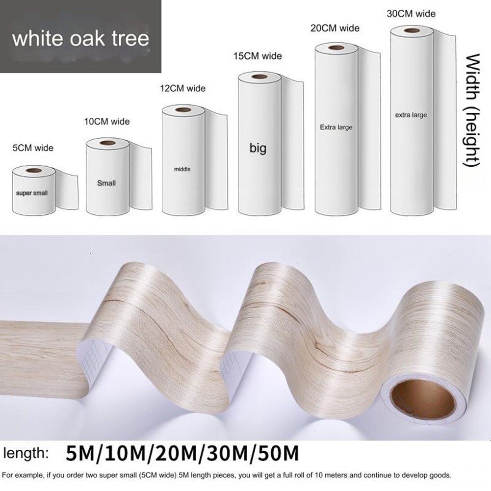 Sleek Waterproof Wood Grain Design Door Frame Edging Stickers for a ...