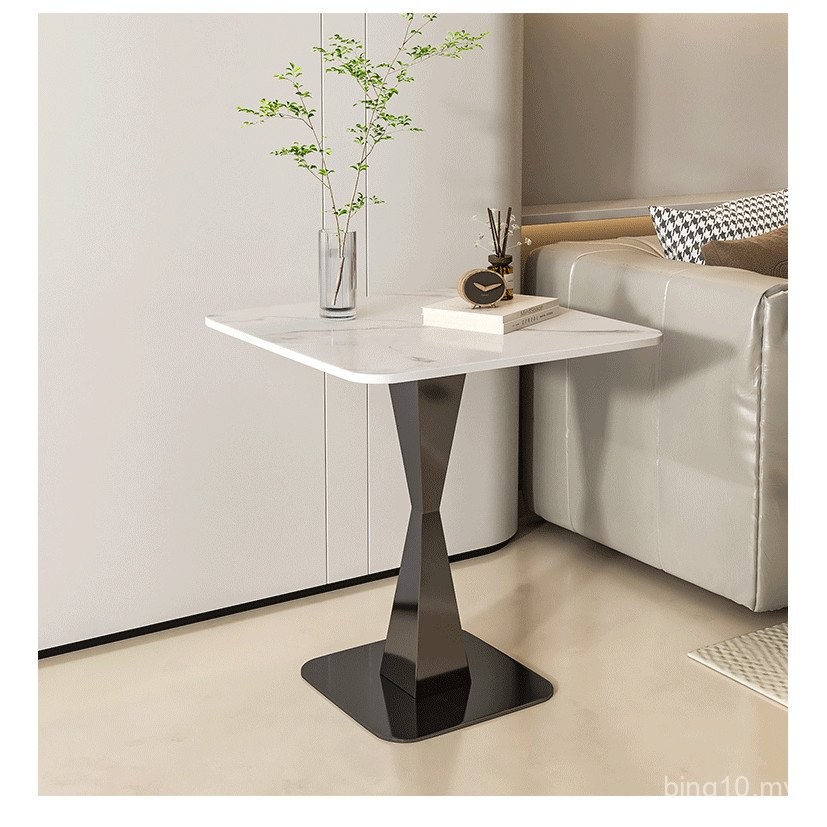 Meja sisi sofa kepingan batu Itali yang boleh ditanggalkan meja teh ...
