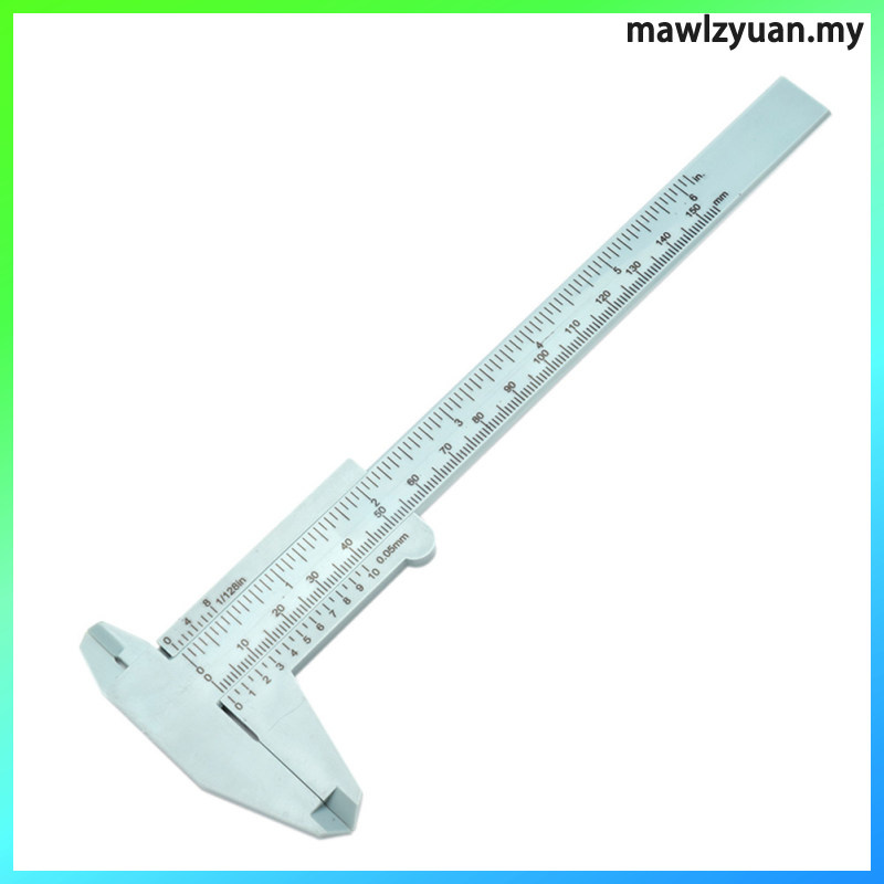 Pocket Vernier Caliper Ruler Mini Calipers Gauge Measure Tool 150mm ...