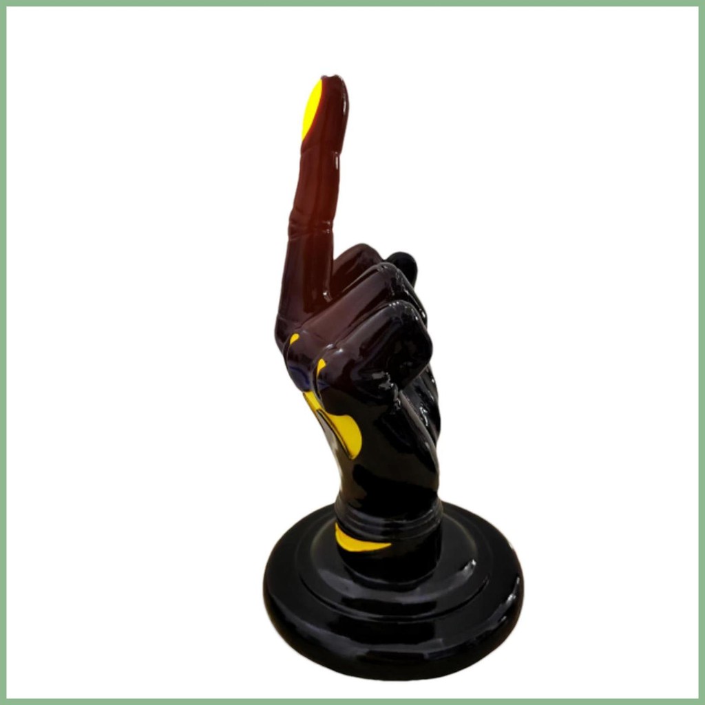 Middle Finger LED Light LED Finger Decoration Funny Figurines Middle ...