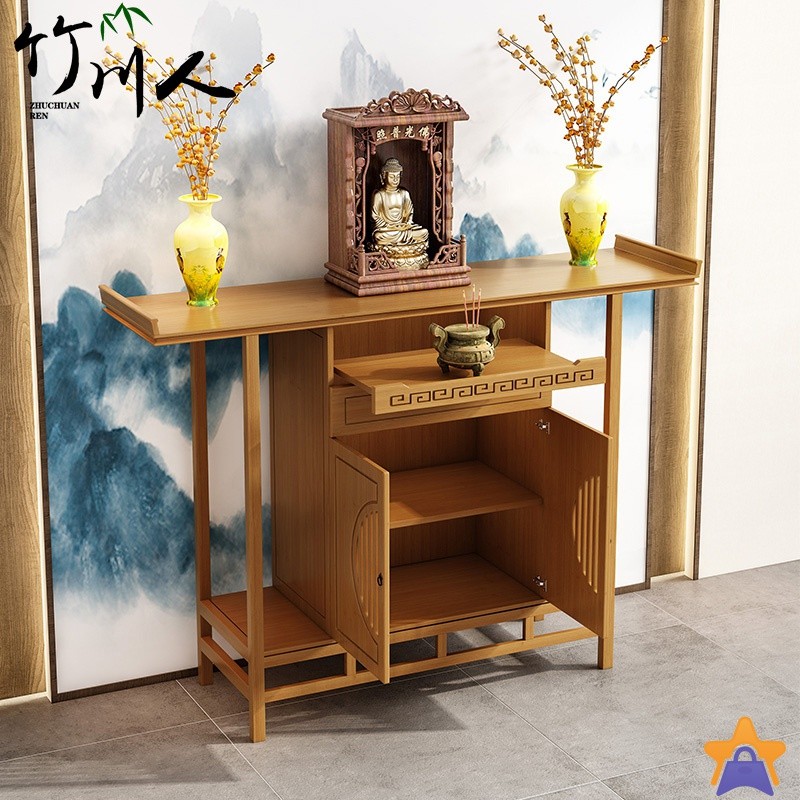 Buddha shrine, offering table, living room Buddha cabinet, console ...