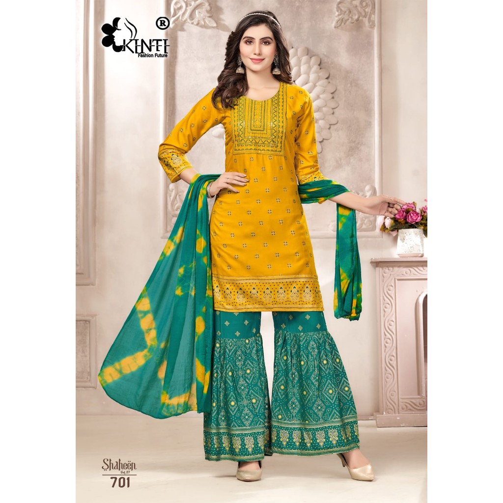 Indian Designer Readymade Full Set/Heavy Cotton/Traditional Wear/Fancy ...