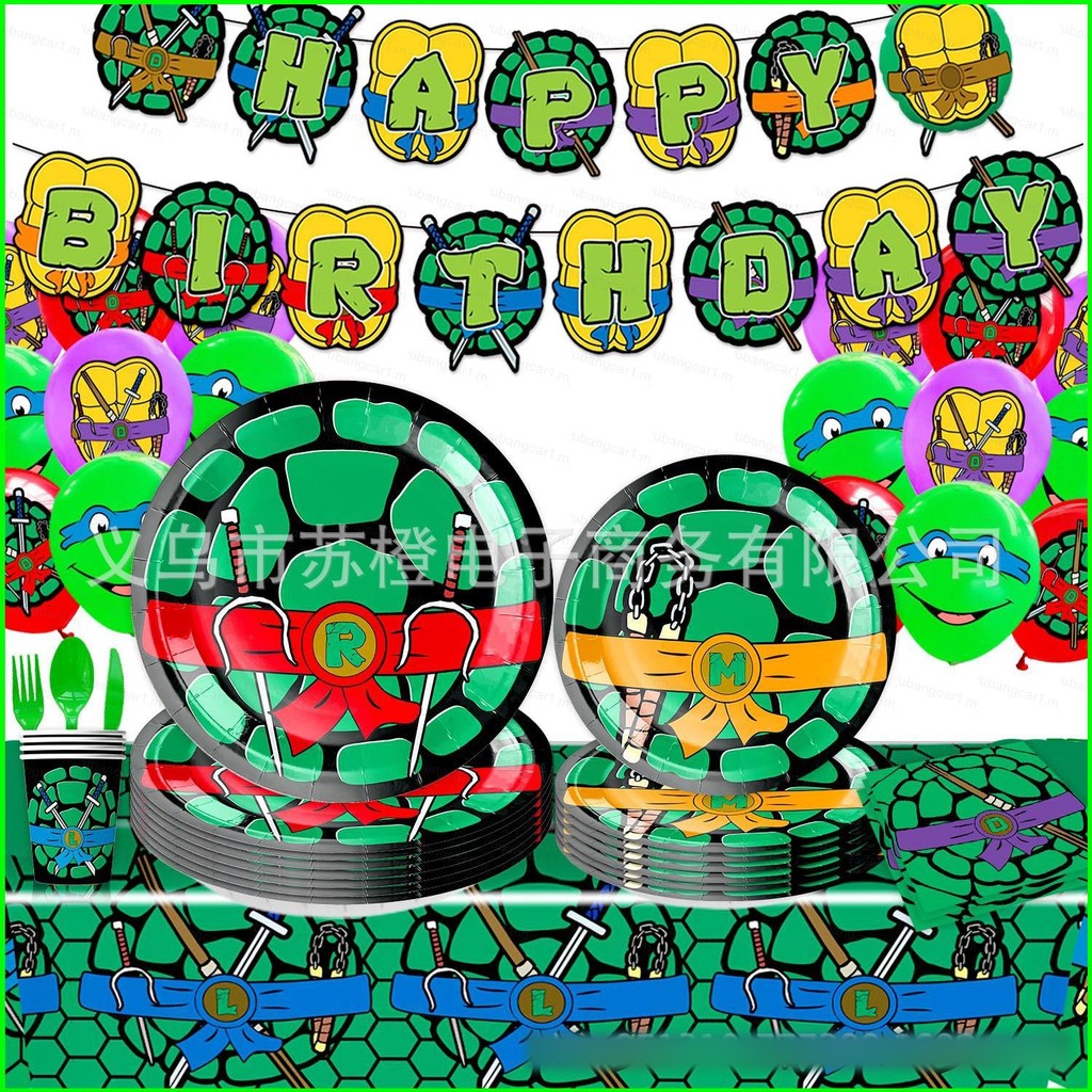 YB Teenage Mutant Ninja Turtles Themed Decoration Celebrate birthday ...