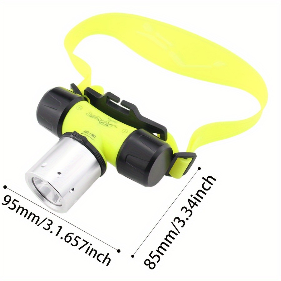 Waterproof Silicone Headlight Diving Special Headlight Luminous Diode ...