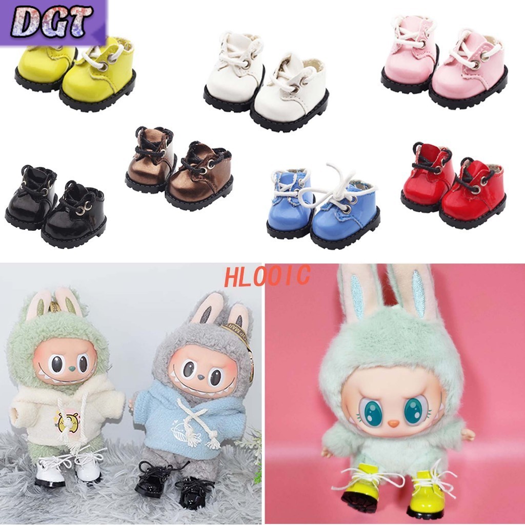 DGT Labubu Shoes (3.8*2.3cm) for 17cm Labubu Macaron Labubu V2 have a ...