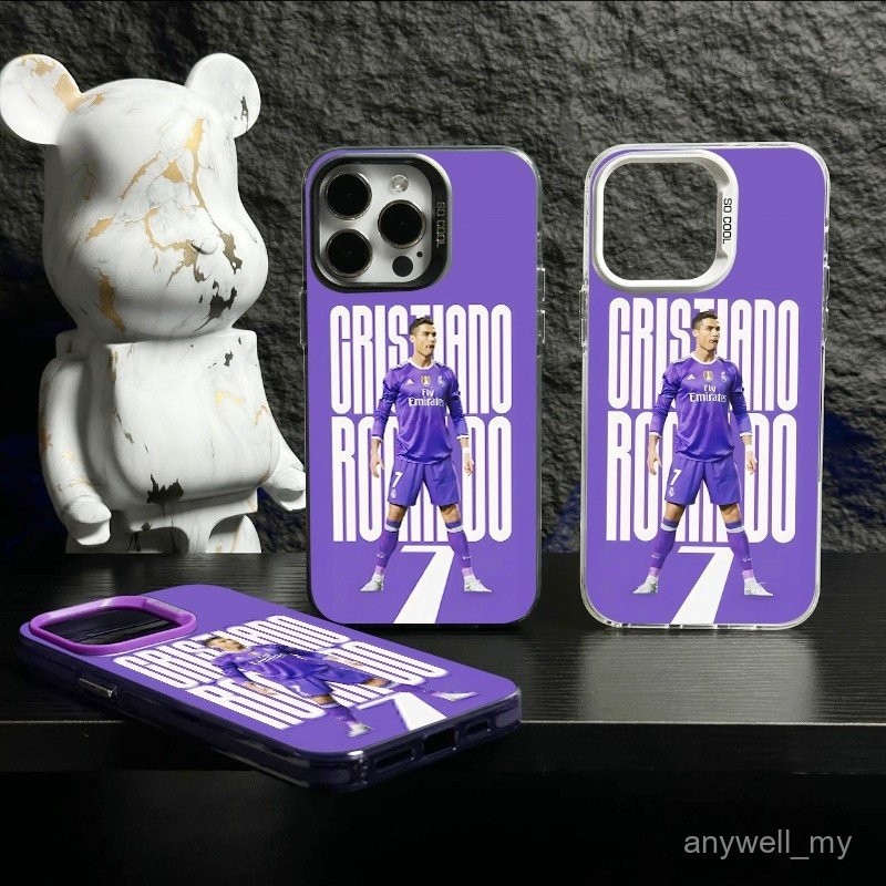 Cristiano Ronaldo Real Madrid thematic IMD Phone case for iPhone 16 15 ...