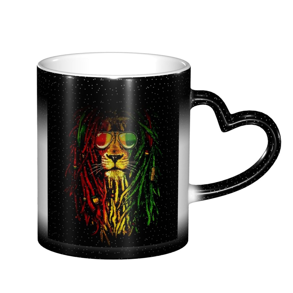 Reggae Lion 325ml Large Coffee Mug with Handle Tea Cup Novelty Coffee ...