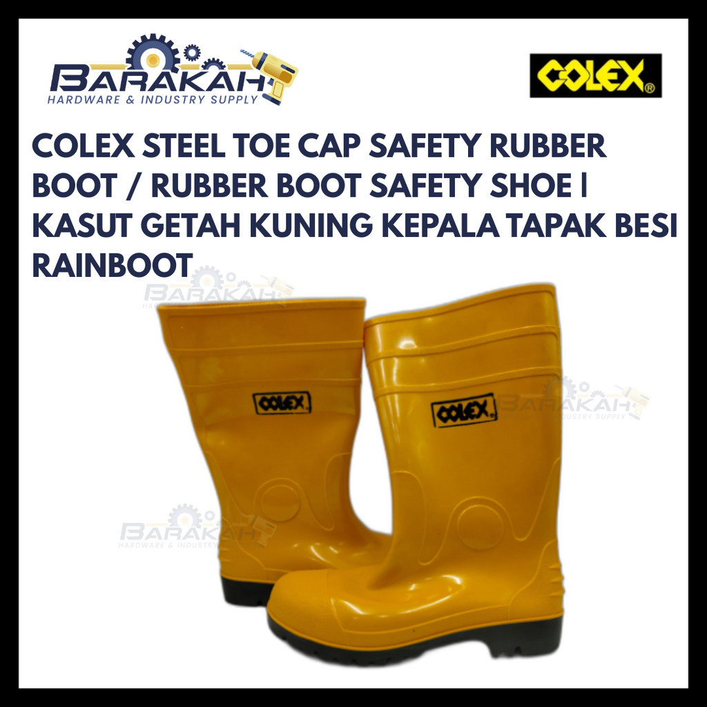 COLEX Steel Toe Cap Safety Rubber Boot / Rubber Boot Safety Shoe ...