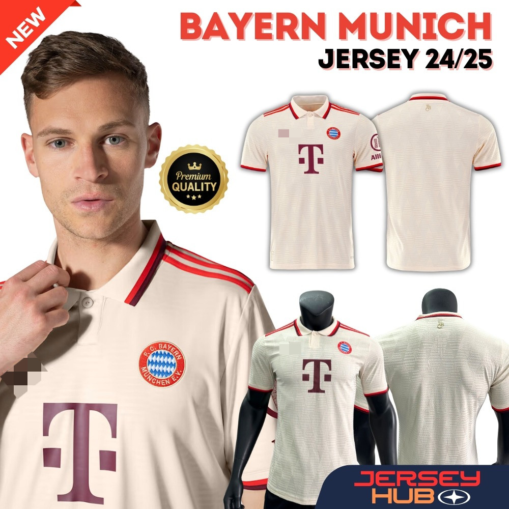 Bayern Munich Jersey 24-25 Player Issue Fan Issue Official Away Home ...