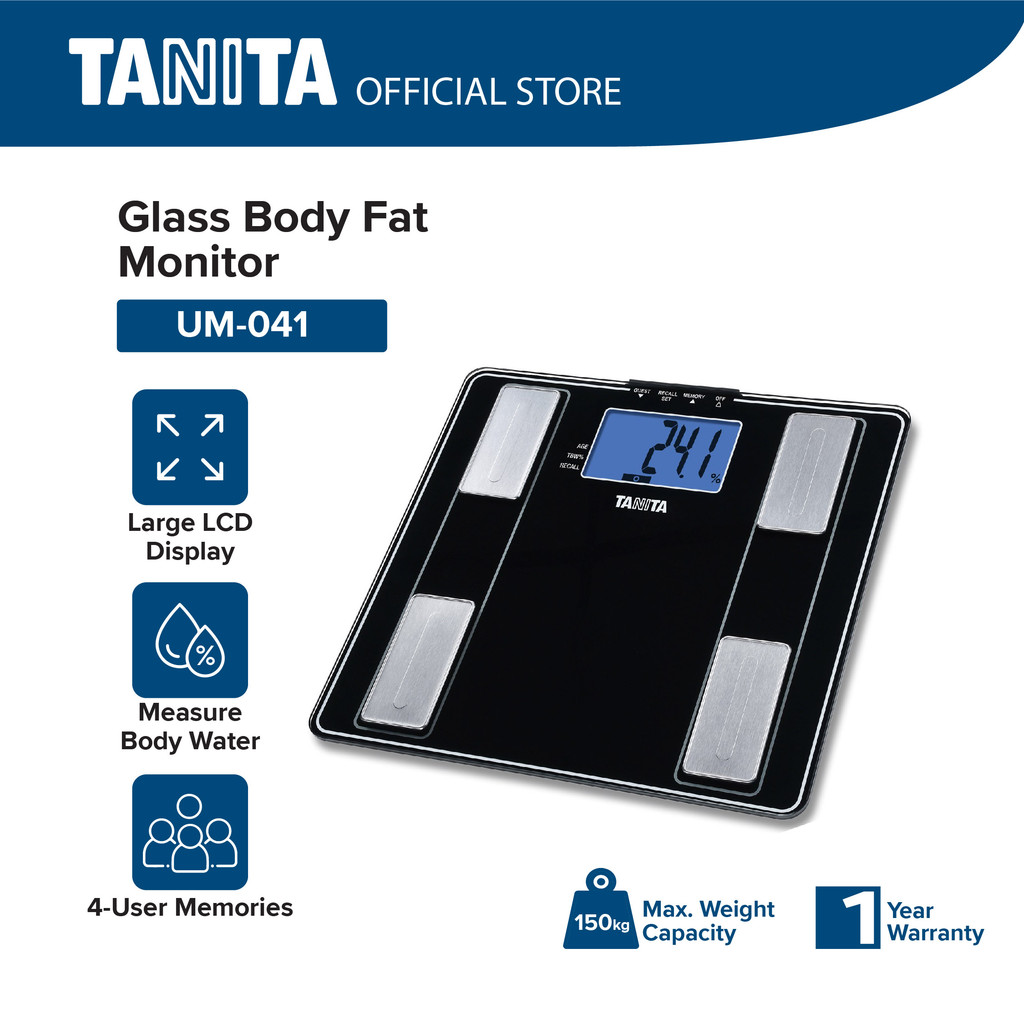 Tanita Official Store UM-041 Glass Body Fat Monitor | Shopee Malaysia