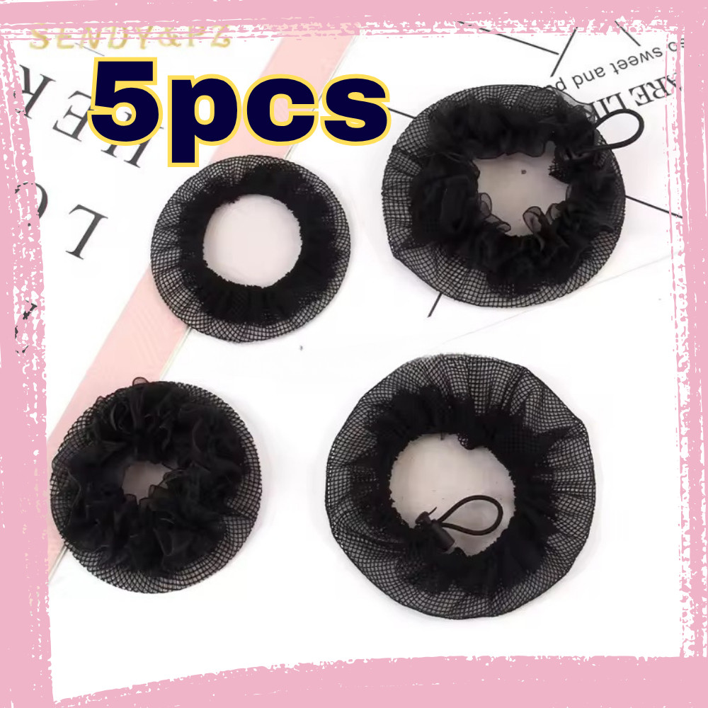 Women Ballet Dance Skating Snoods Hair Net Bun Cover Black Nylon ...