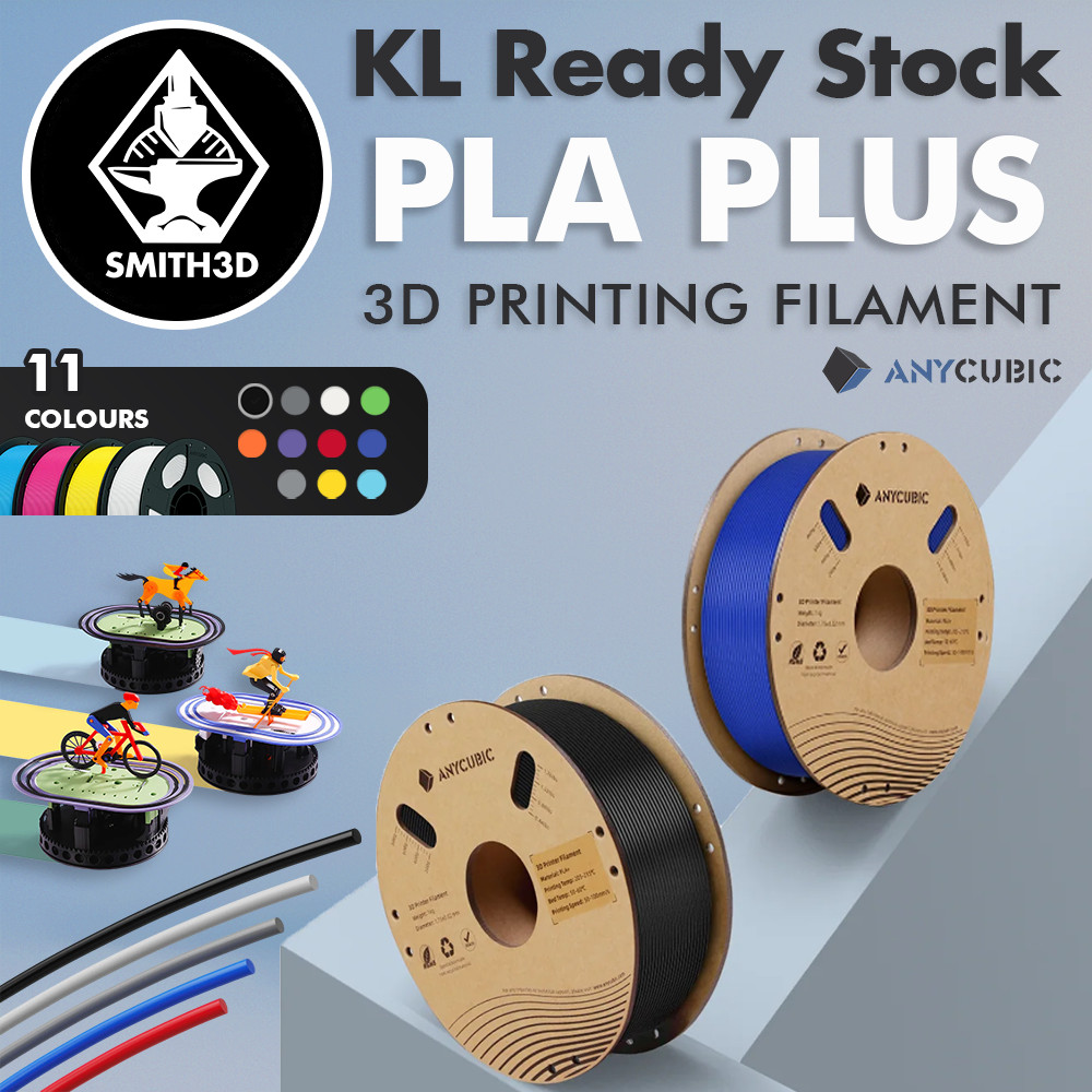 Anycubic PLA+ / PLA Pro Filament 1kg 1.75mm, Reusable Plastic Spool Filament Eco Friendly Clog ...