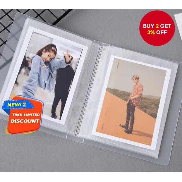 48pcs 4R Lomo Card Photo Album KPOP Photocard Album Matte Cover 4R ...