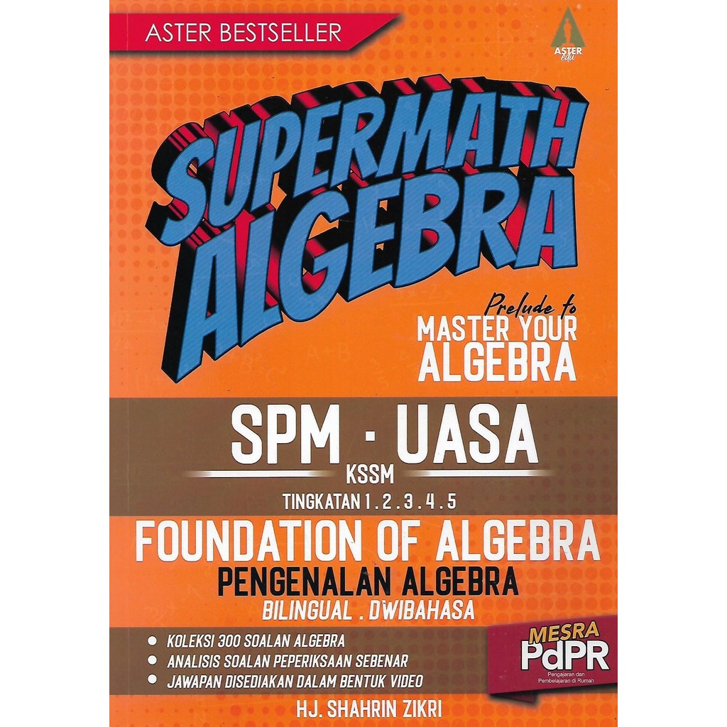 Foundation of Algebra (Supermath Algebra) | Shopee Malaysia