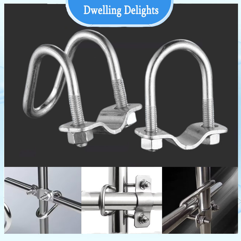 Double U-shaped Clamp Bolt Steel Pipe Fastener Cross Screw U-shaped ...