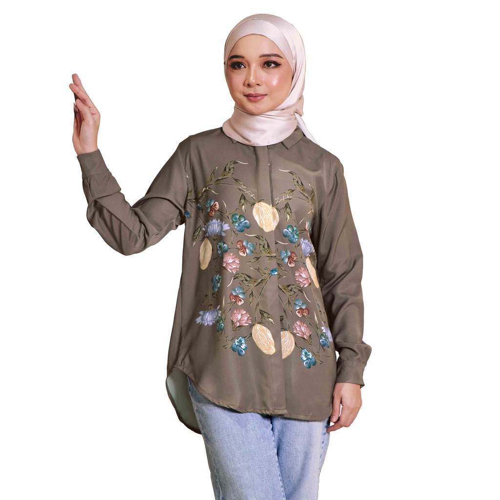 Lily Shirt 2.0 - Brown By Zefiks | Shopee Malaysia