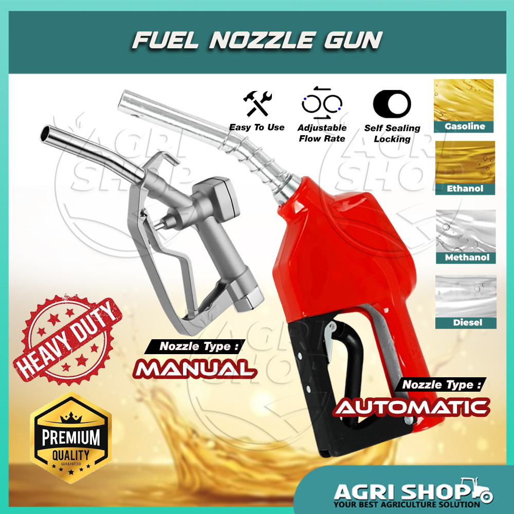 Agrishop Auto / Manual Fuel Gasoline Diesel Gun Auto Cut Off Refilling ...