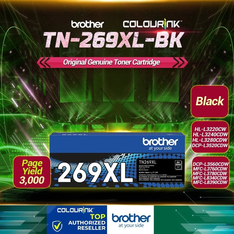 Brother ORIGINAL GENUINE TN-269XL Colour Toner HL-L3240CDW DCP-L3560CDW ...