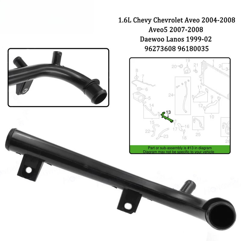 AutoPpart 96273608 96180035 Water Flange Outlet Engine Coolant ...