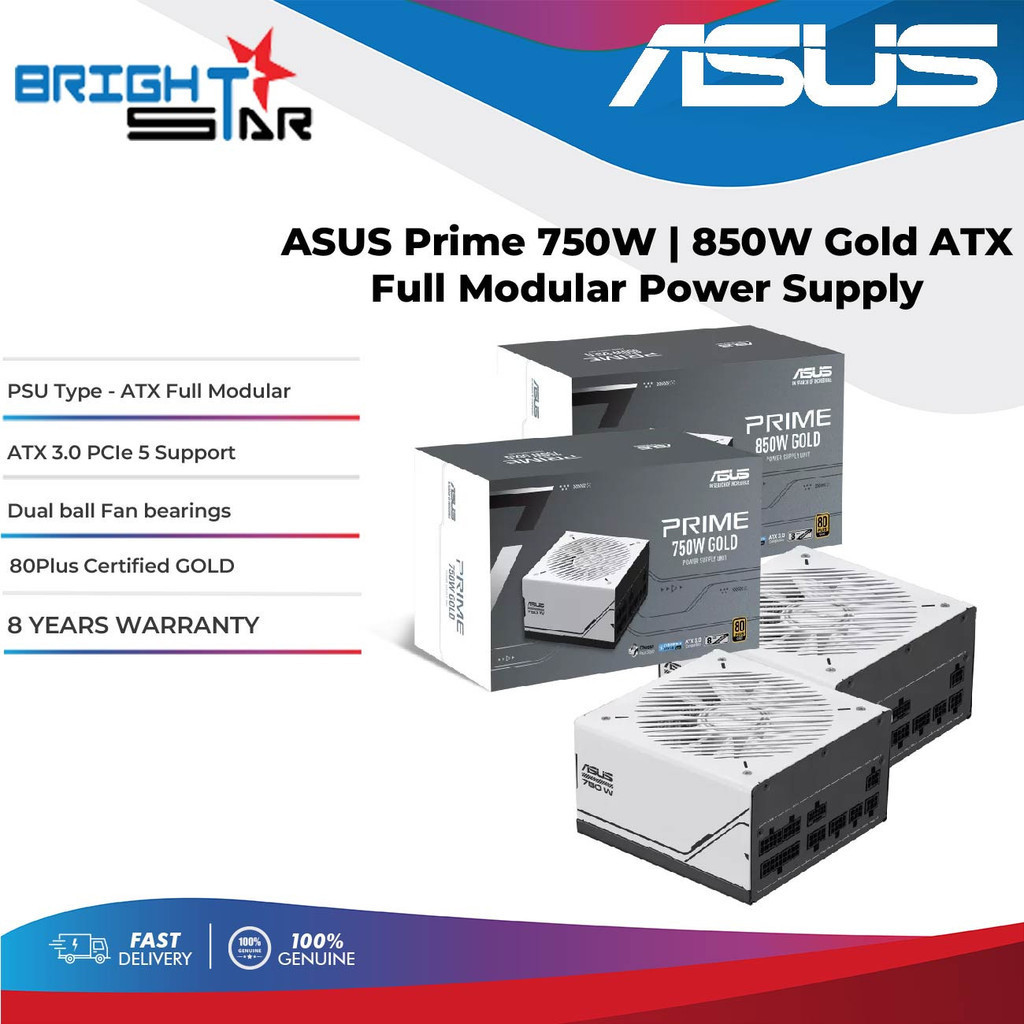ASUS PRIME AP-750G | AP-850G Gold ATX Full Modular Power Supply - 750W | 850W | Shopee Malaysia