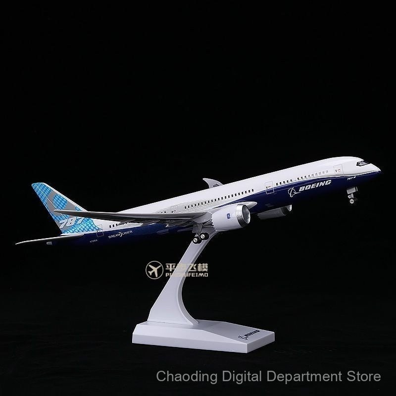 Ready Stock Sale-28CM with Wheels with Light Simulation Airplane Model ...