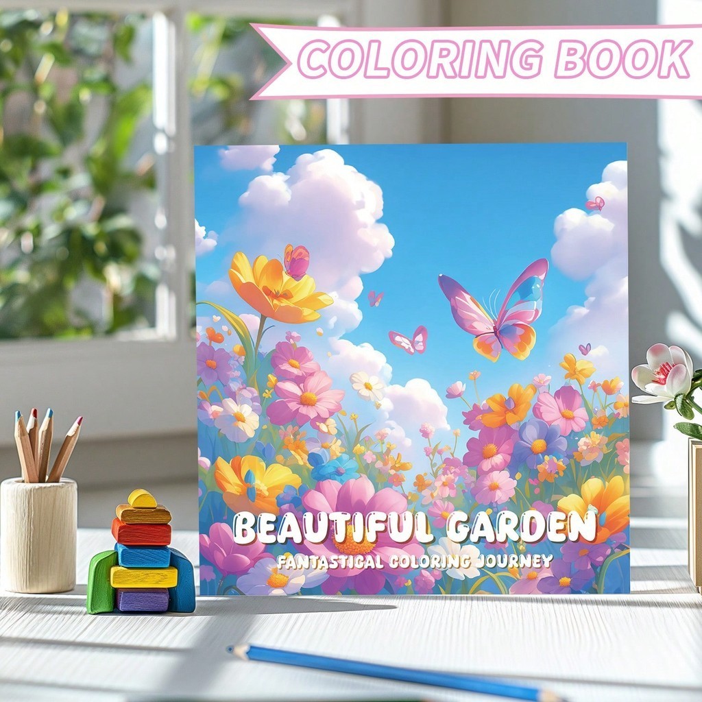 Nature And Animal Themed Coloring Book - Creative Thinking Color ...