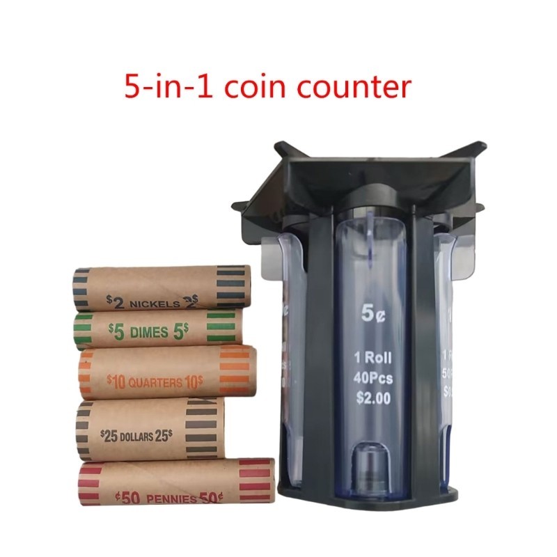 blg Coin Counting Machine Coin Holder Counter Machine with 5in1 Coin ...