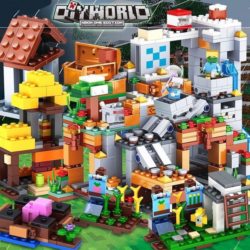 Lego Building Blocks Compatible Minecraft Tree House Village Organs ...