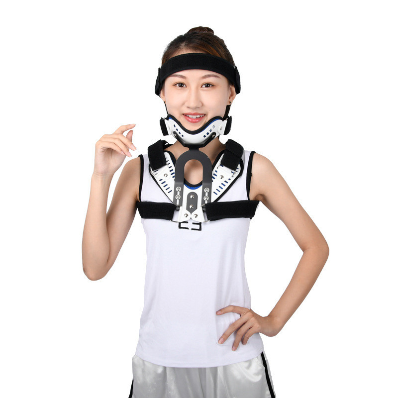 Adult Adjustable Head Neck Chest Brace Cervical Fracture Support And ...