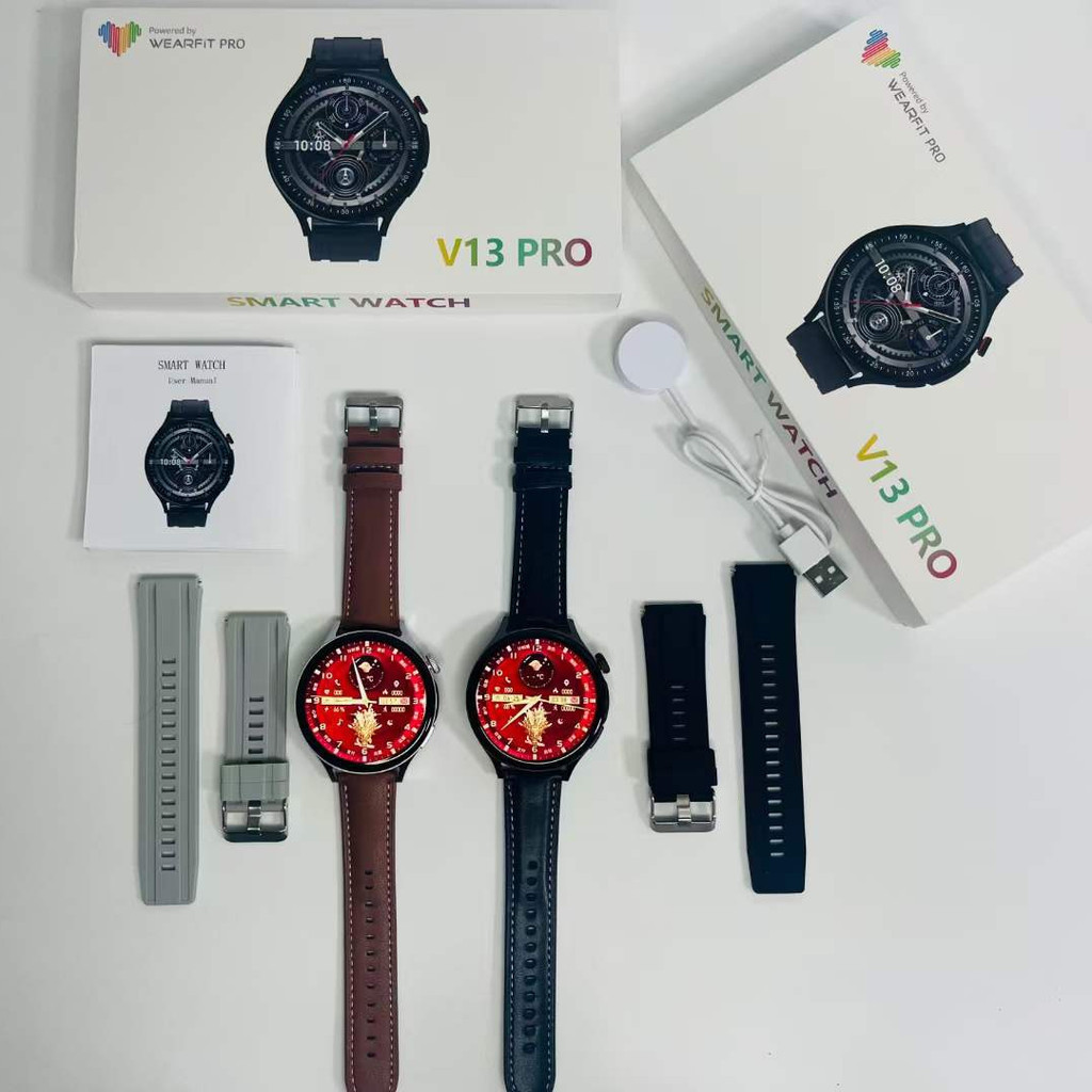 New Men Smart Watch V13 Pro 1.8inch Curved Screen Bluetooth Call Heart ...