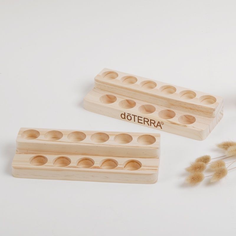 Pine wood doTERRA essential oil display stand essential oil storage bo ...