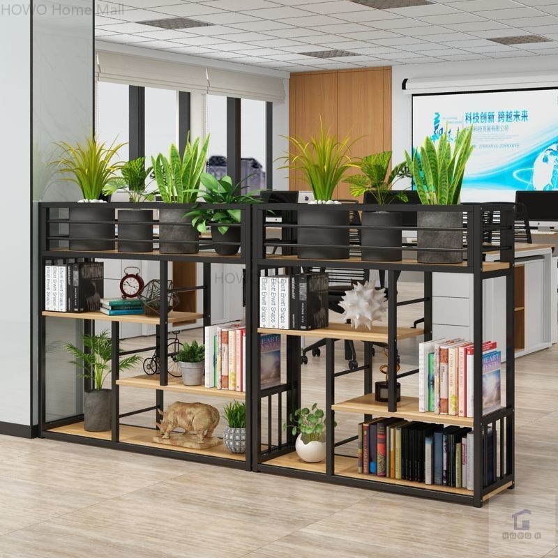 Iron porch partition, storage rack, office bookshelf, display rack ...