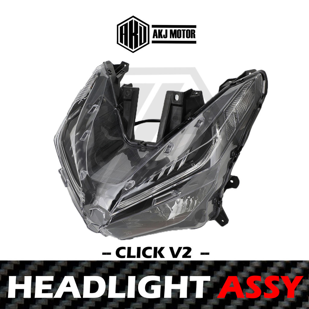 Honda Click v2 Headlight Assy click 125i 150i Headlight plug and play ...
