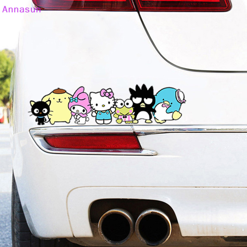 Annasun Sanrio Hello Kitty Car Sticker Car Handle Protective Film 3D ...