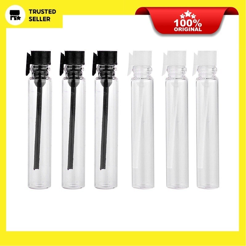 1ml Glass Bottle Black or White (Non-Spray) 1ml vial sample | Shopee ...