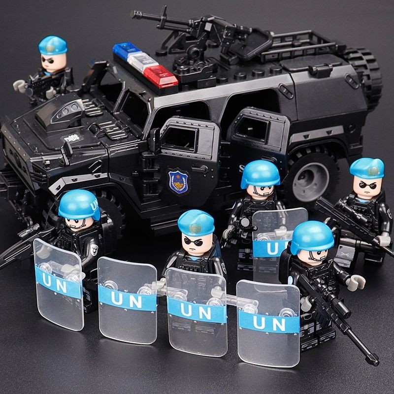 Compatible with LEGO Peacekeeping Riot Team Explosion-proof Compatible ...