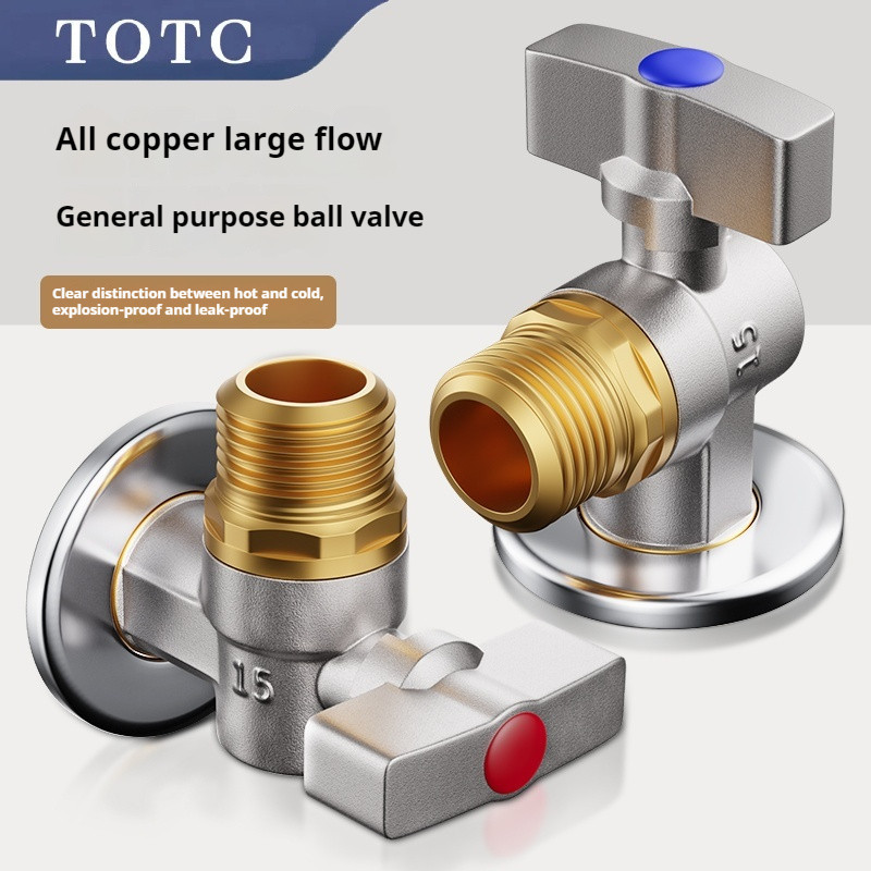 Ball Core Full Open Large Flow Angle Valve Triangle Valve Toilet Water ...