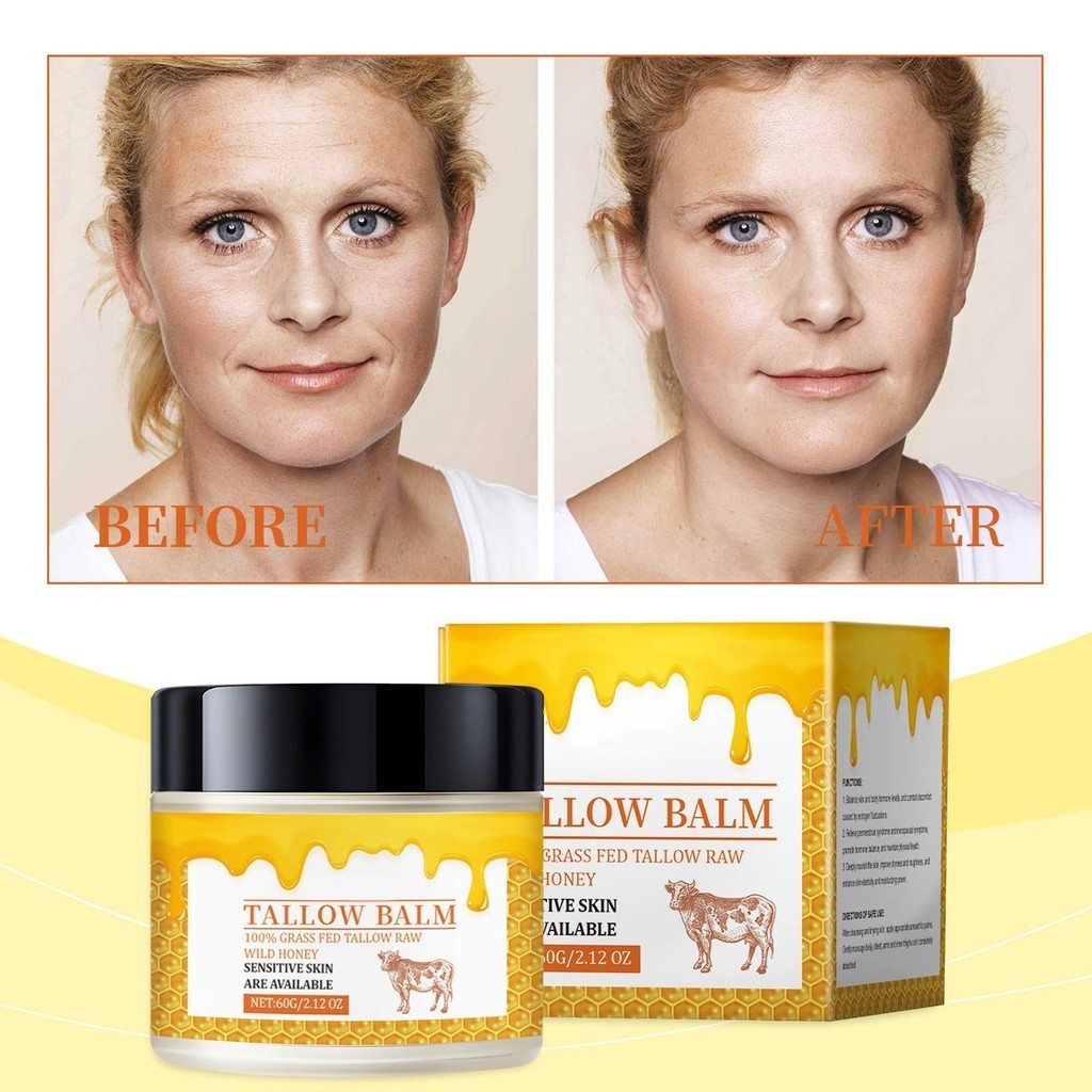 Tallow Balm Tallow Face Moisturizer Non-Sticky Face Moisturizing Cream ...