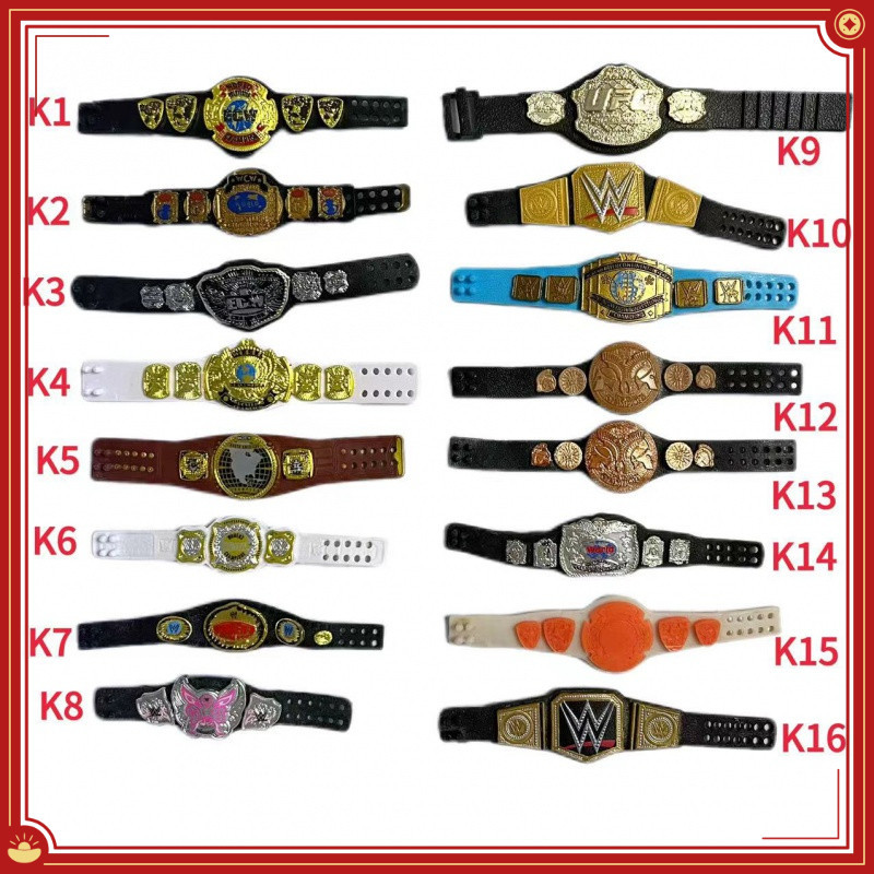 Wwe Wrestler figure Championship Belt 6-7 Inch Action figure Belt ...
