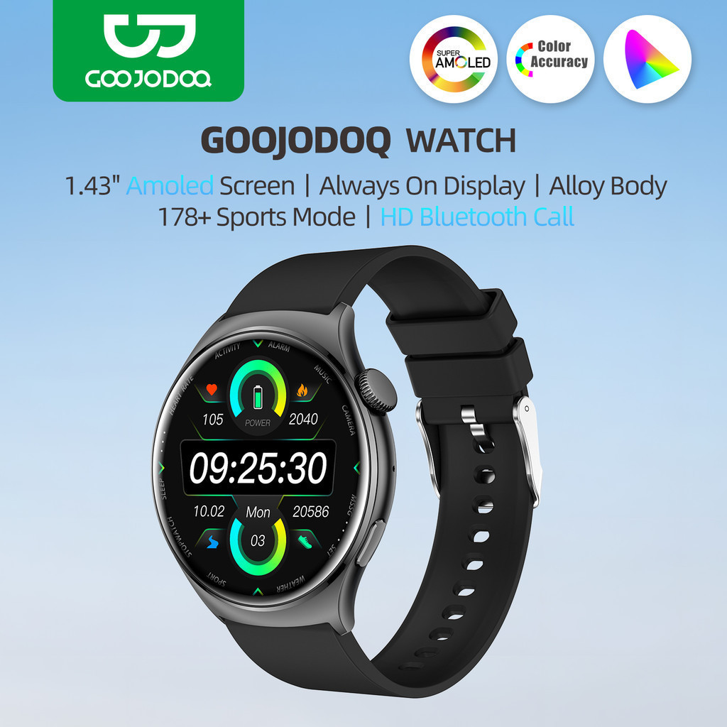 GOOJODOQ Waterproof Pressure Smart Watch | Shopee Malaysia