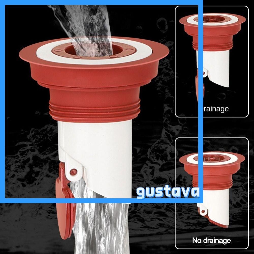 GUSTAVA Shower Floor Drain, ABS Dectable Sink Strainer, Universal Anti-odor Backflow Preventer ...
