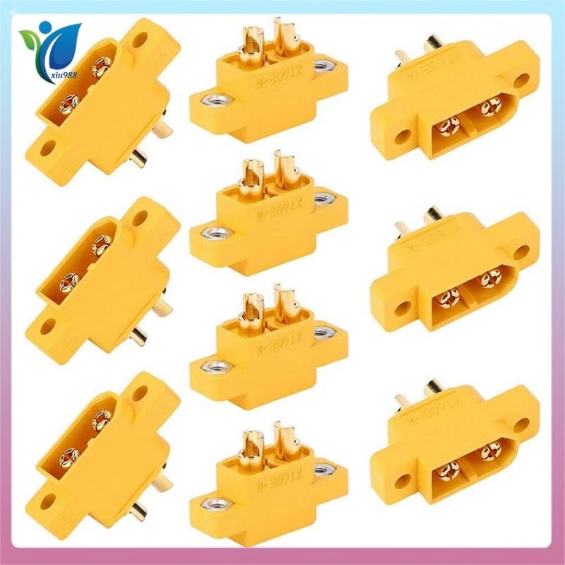 XT60E-M Mountable XT60 Male Plug Connector for RC Models Multicopter 10 ...