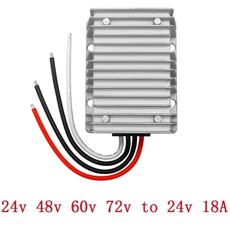 30-90v 24v 48v 60v 72v to 24v 18A DC Converter Reducer DC Converter ...