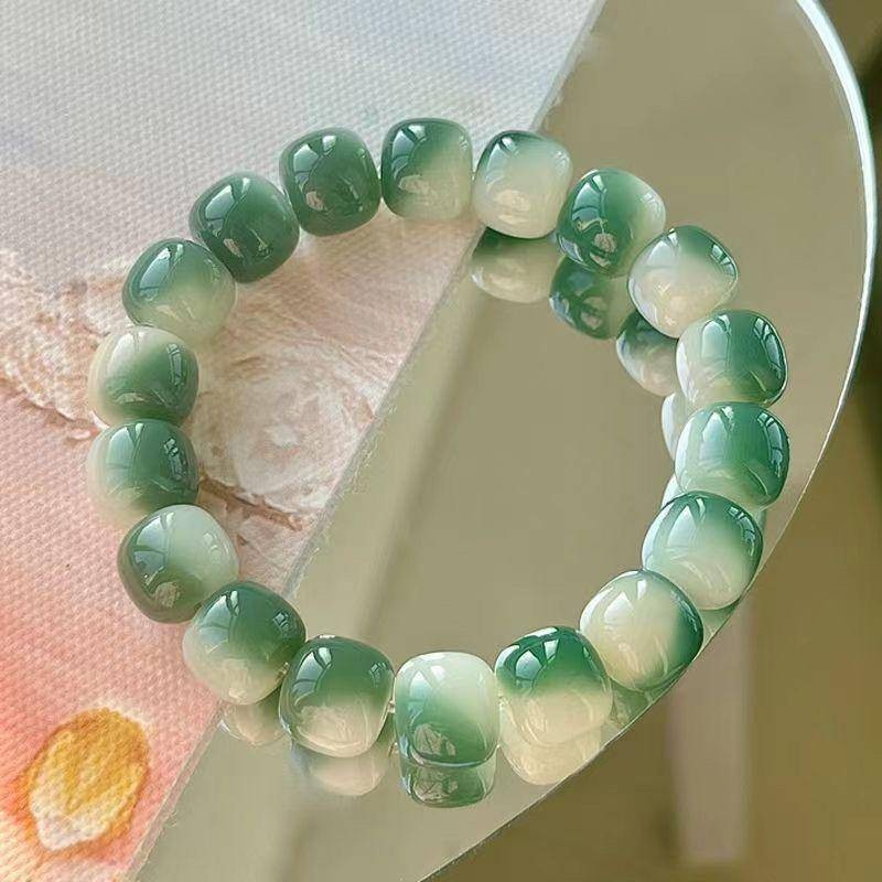 Ready Stock Original Ecological White Jade Bodhi Bracelet Genuine ...