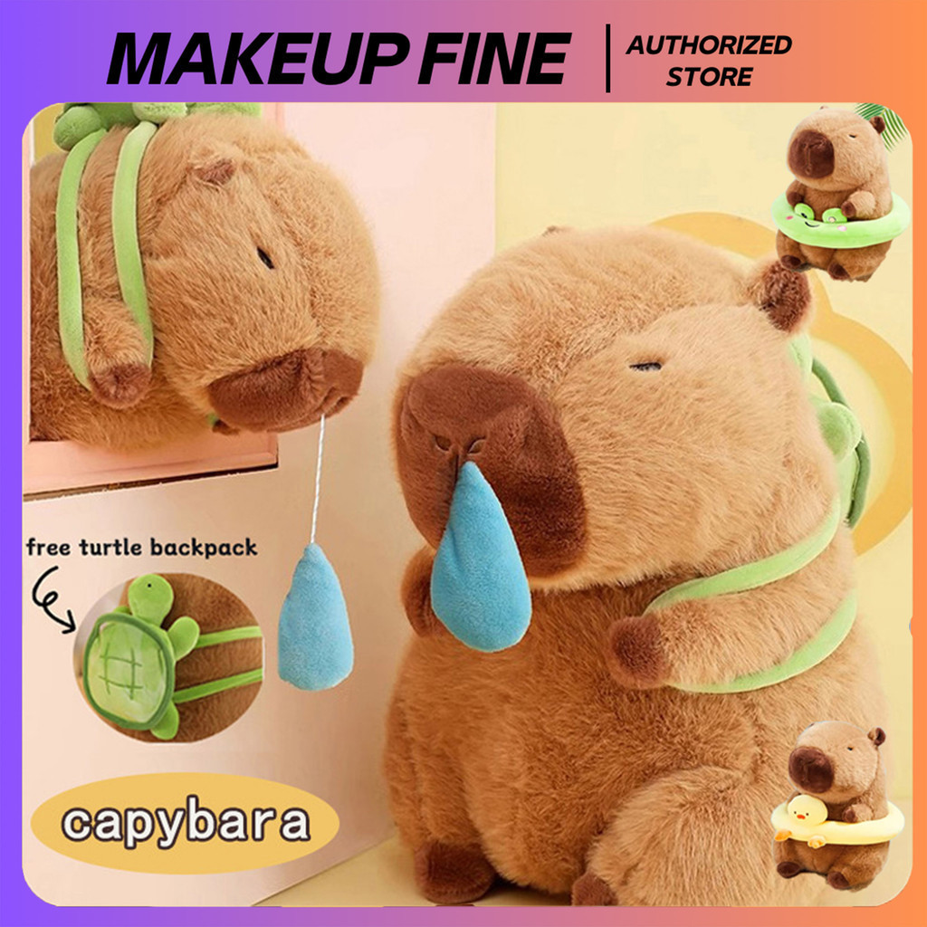Capybara Plush Doll Turtle style/snot style Capybara Rodent Simulation ...